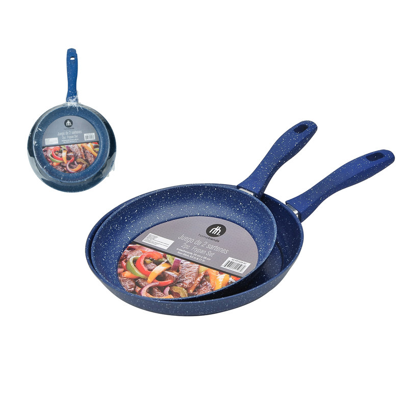 Alpine Cuisine 2 82 In Aluminum Non Stick Frying Pan Set Wayfair